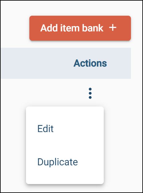Creating a New Item Bank – Assessment Systems