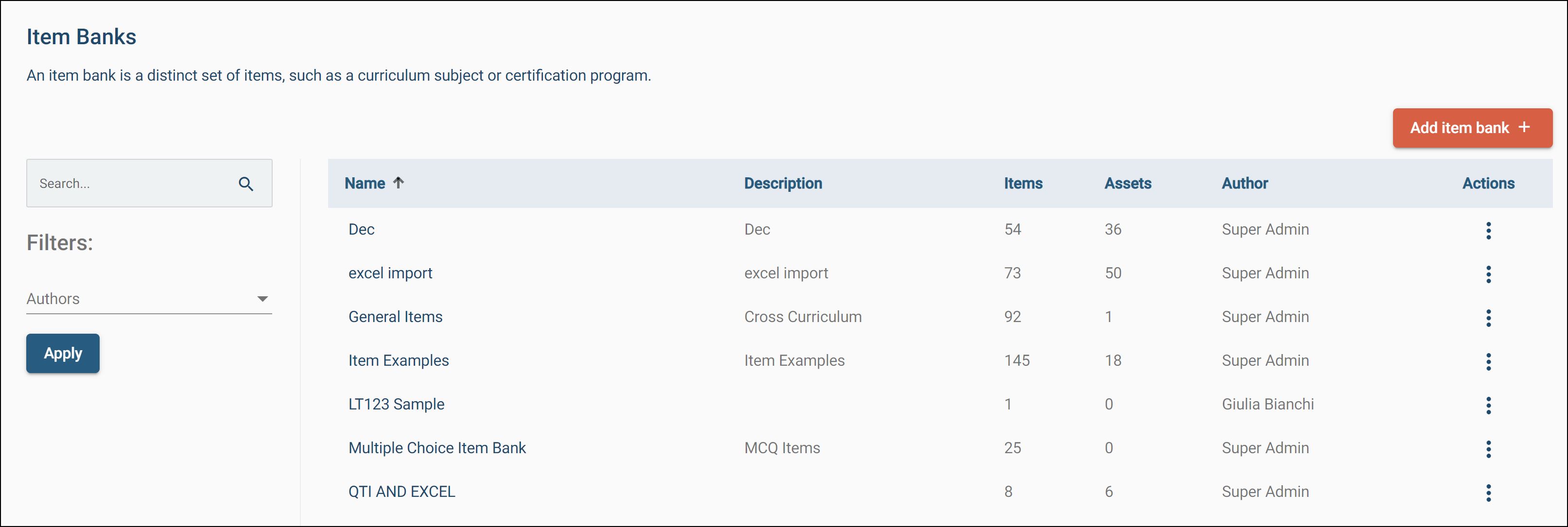 Creating a New Item Bank – Assessment Systems
