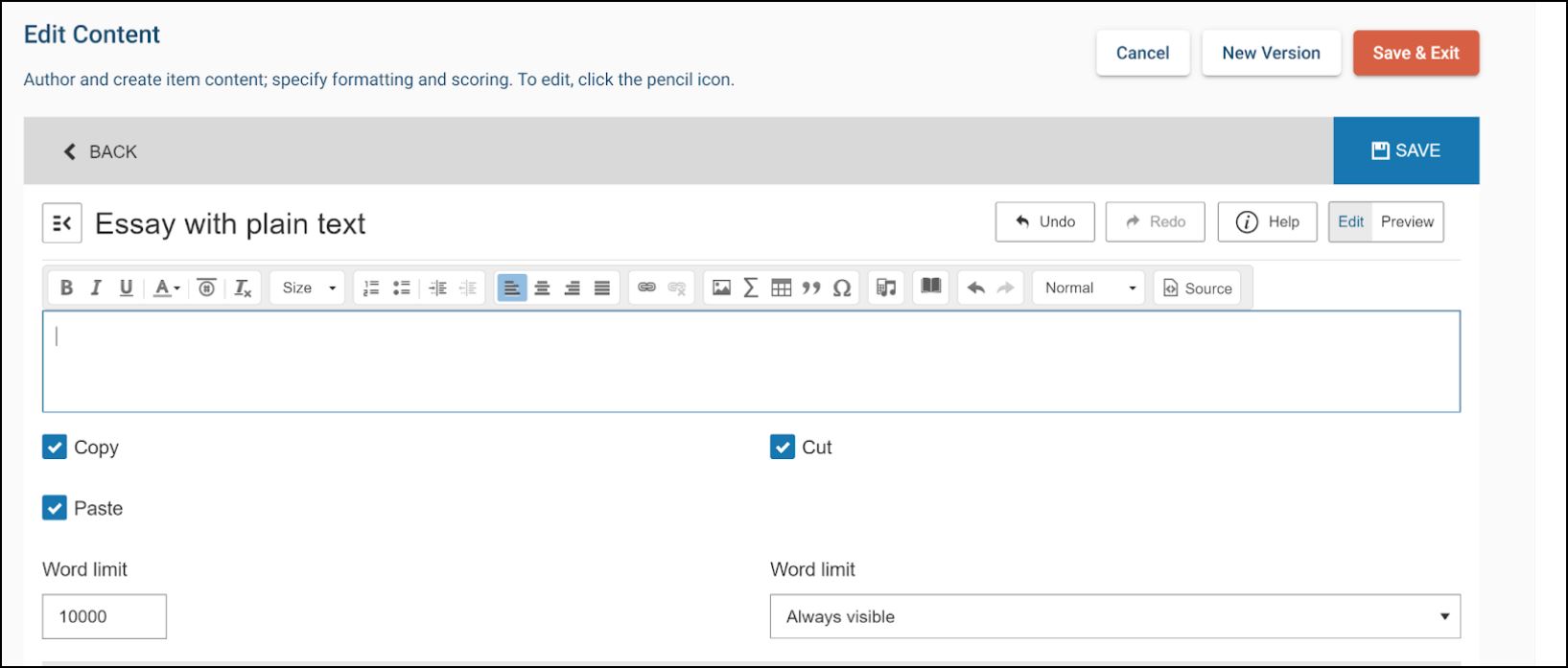 Creating a 10-Key Scoring Item – Assessment Systems